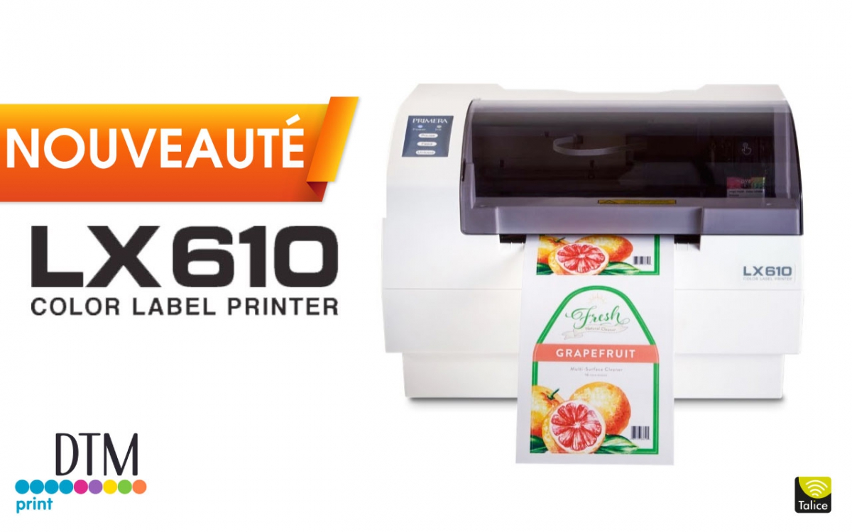DTM LX610e, l’imprimante d’étiquettes couleur tout-en-un